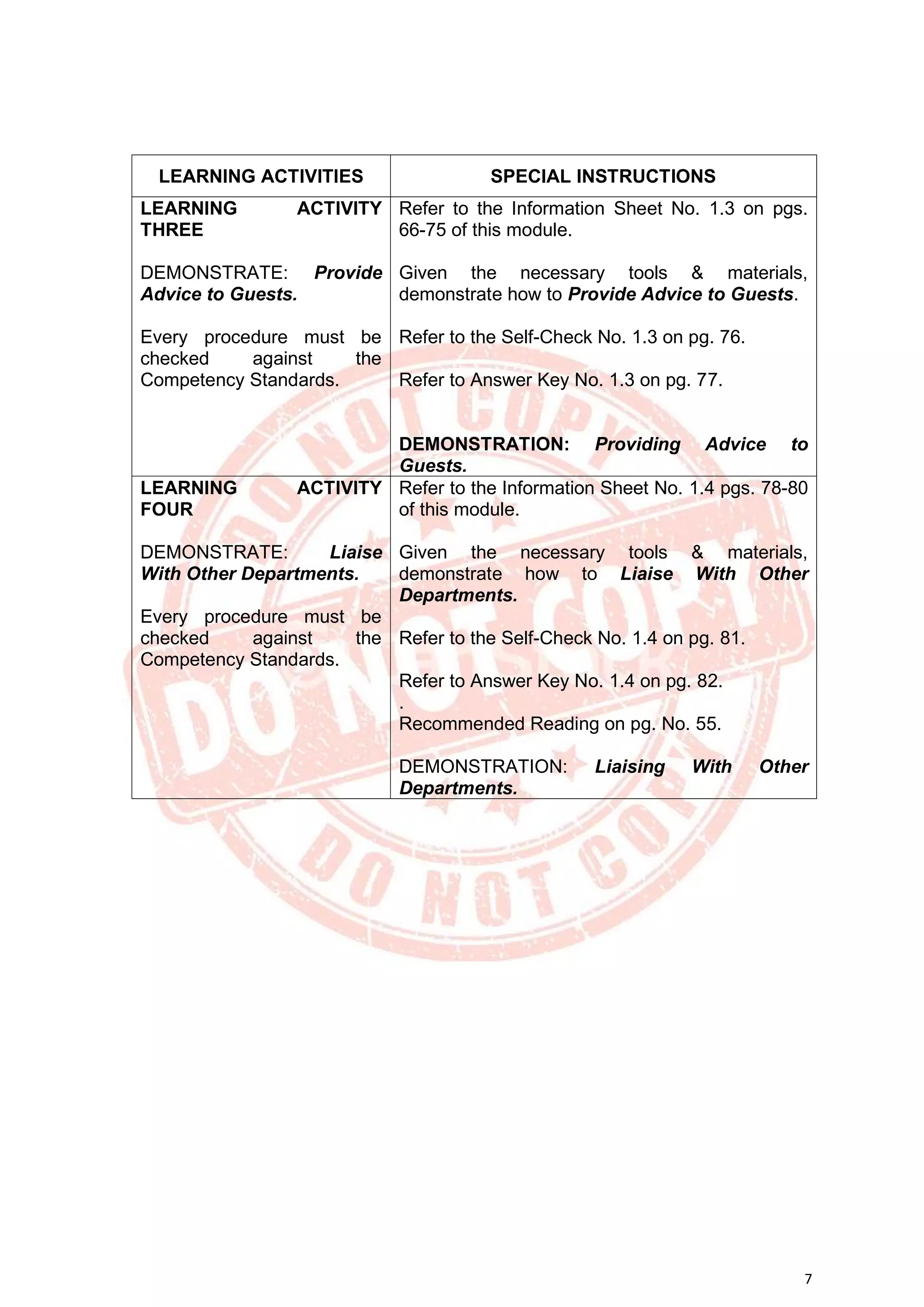 HOUSEKEEPING NC II - CBLM | PDF