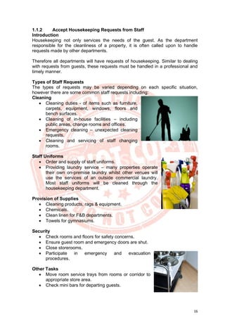 HOUSEKEEPING NC II - CBLM | PDF