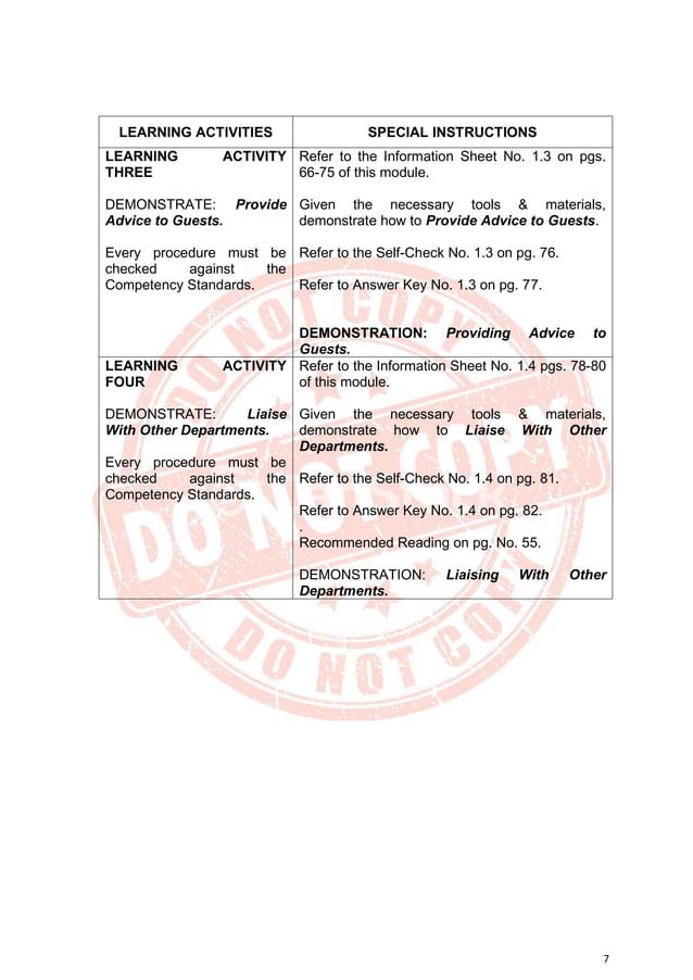 HOUSEKEEPING NC II - CBLM | PDF
