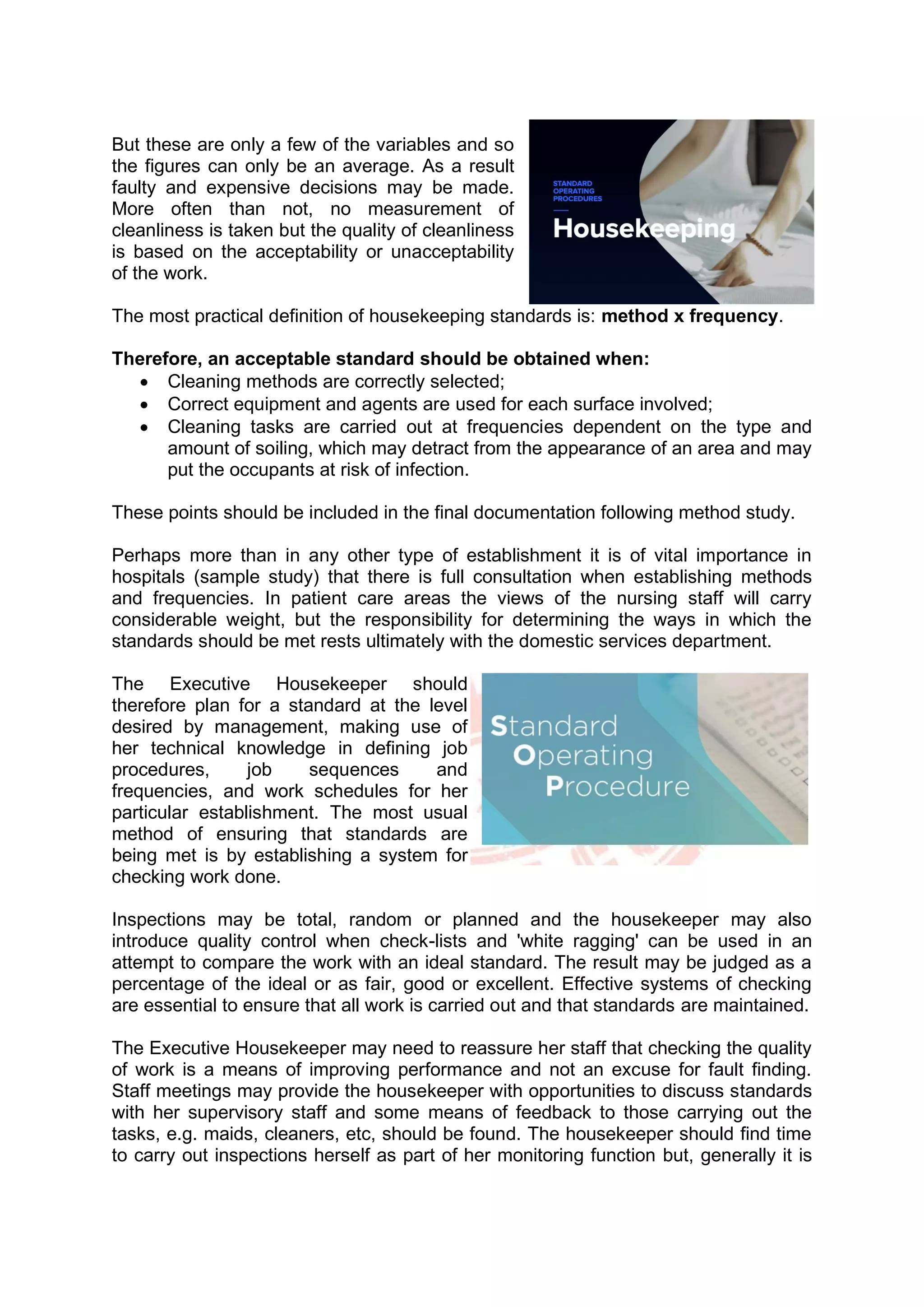 HOUSEKEEPING NC III - CBLM | PDF