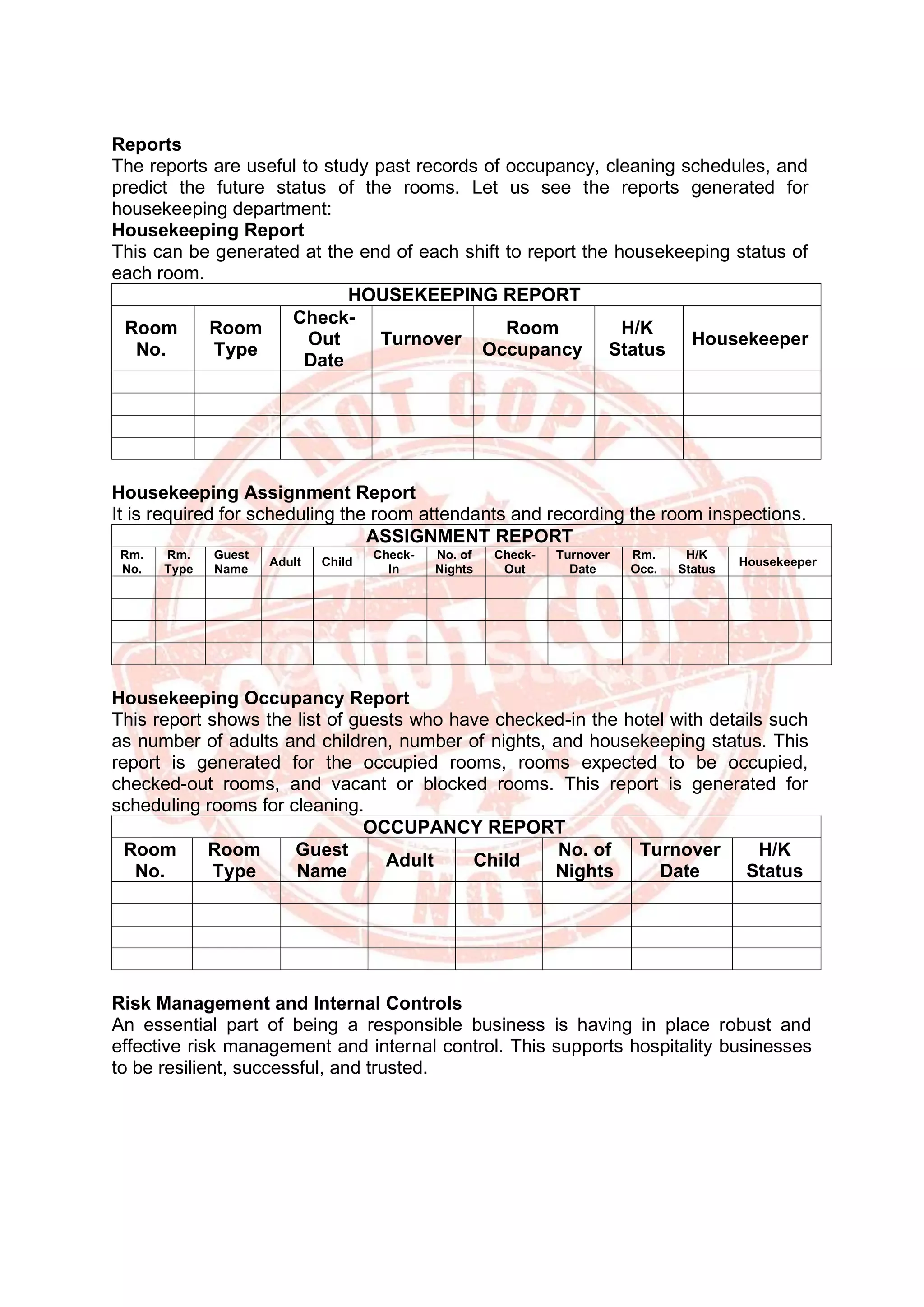 HOUSEKEEPING NC III - CBLM | PDF