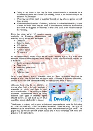 HOUSEKEEPING NC III - CBLM | PDF