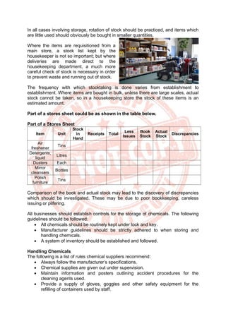 HOUSEKEEPING NC III - CBLM | PDF