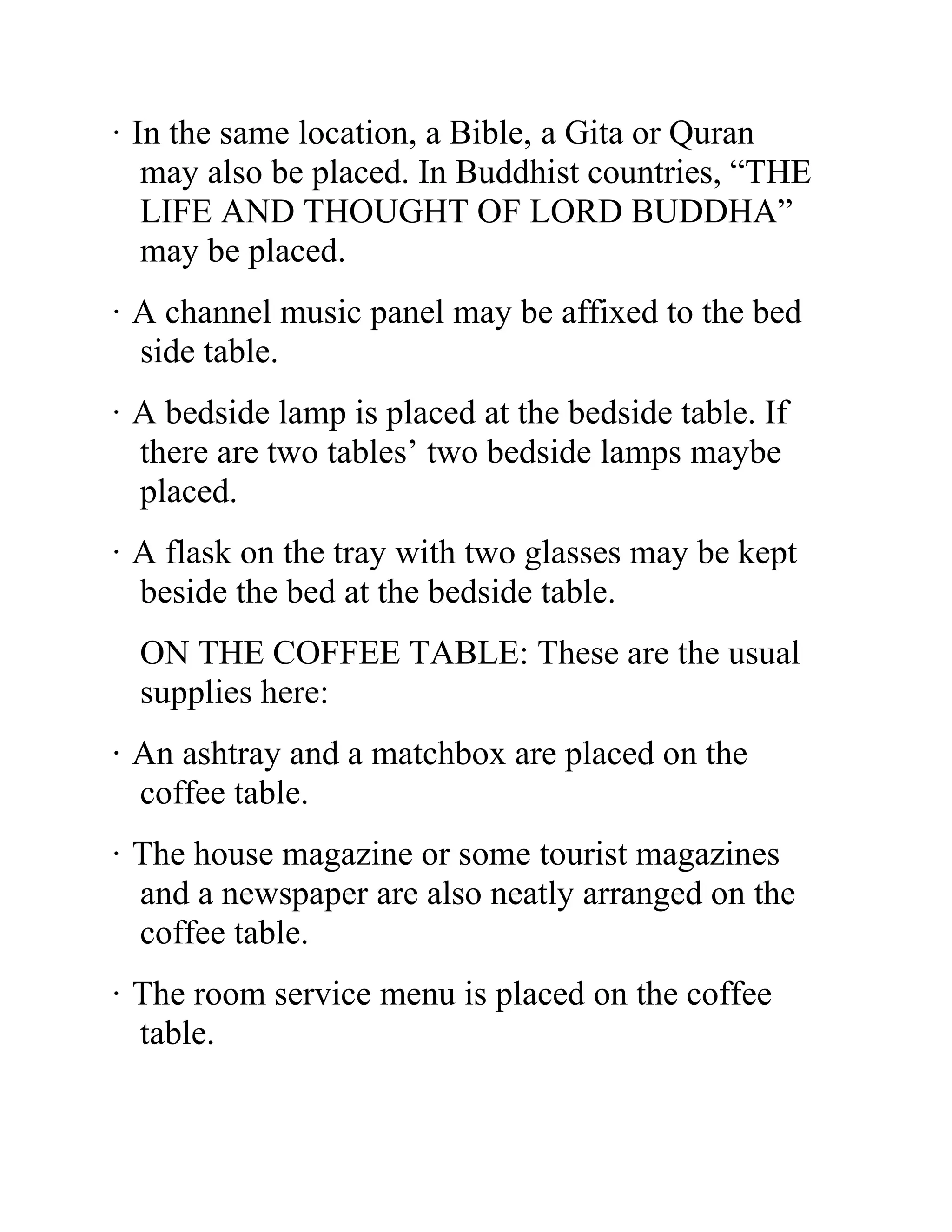 housekeeping notes for hotel management graduates | DOC
