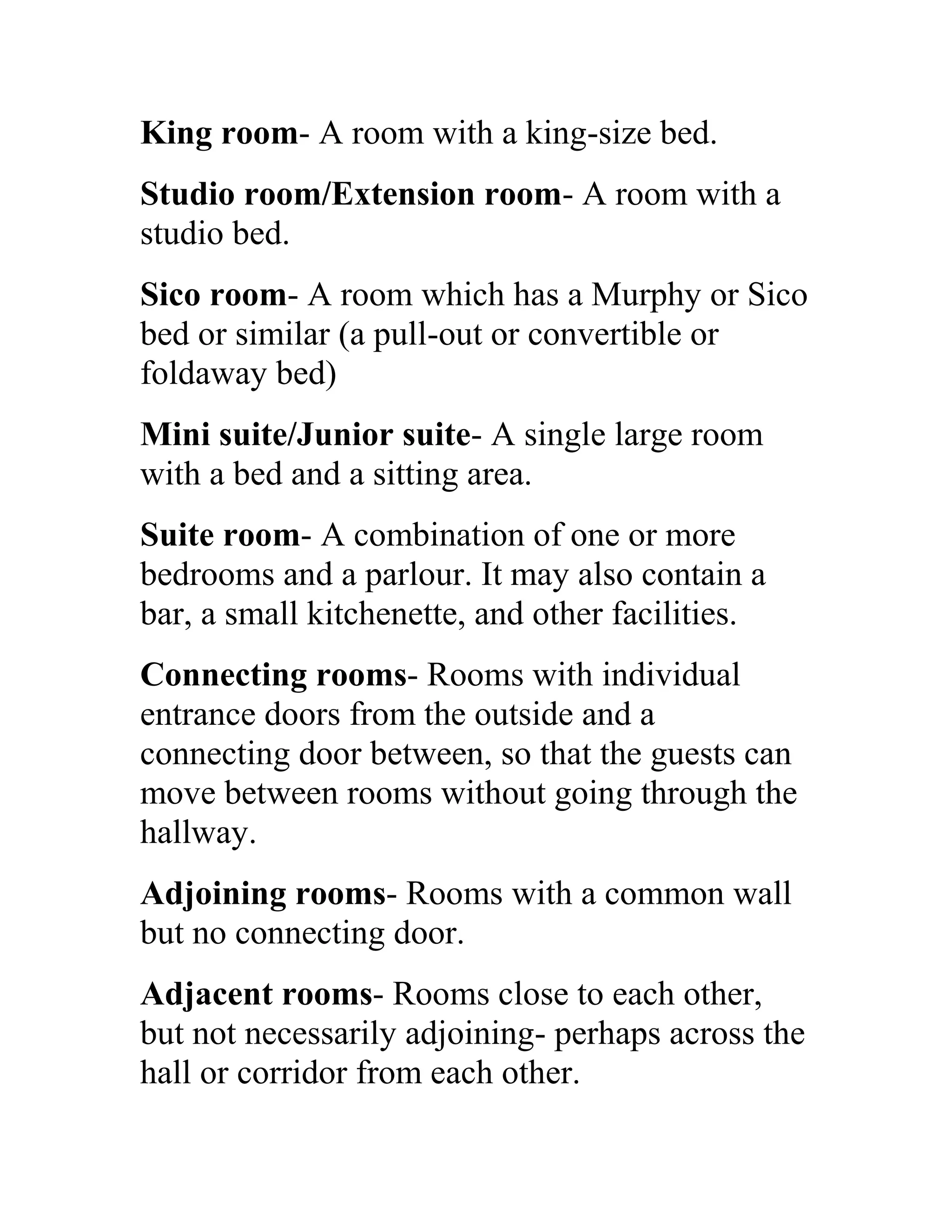 housekeeping notes for hotel management graduates | DOC