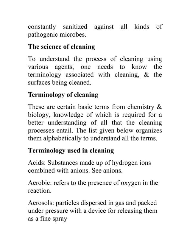 housekeeping notes for hotel management graduates | DOC