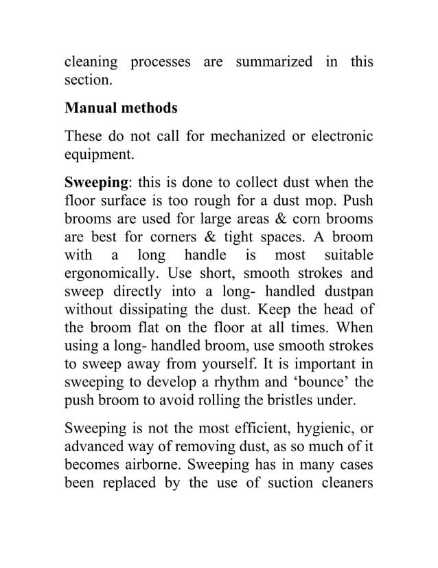 housekeeping notes for hotel management graduates | DOC