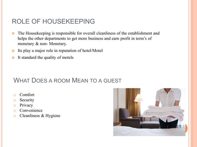 Housekeeping performance measuring technique | PPTX