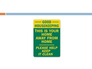 Housekeeping ppt | PPTX