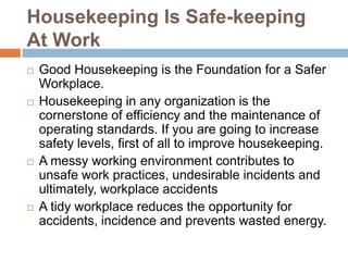 Housekeeping ppt | PPTX