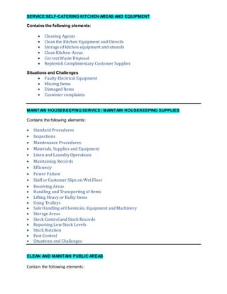 On-site Housekeeping training | Hotels | Game Lodges | Villas ...