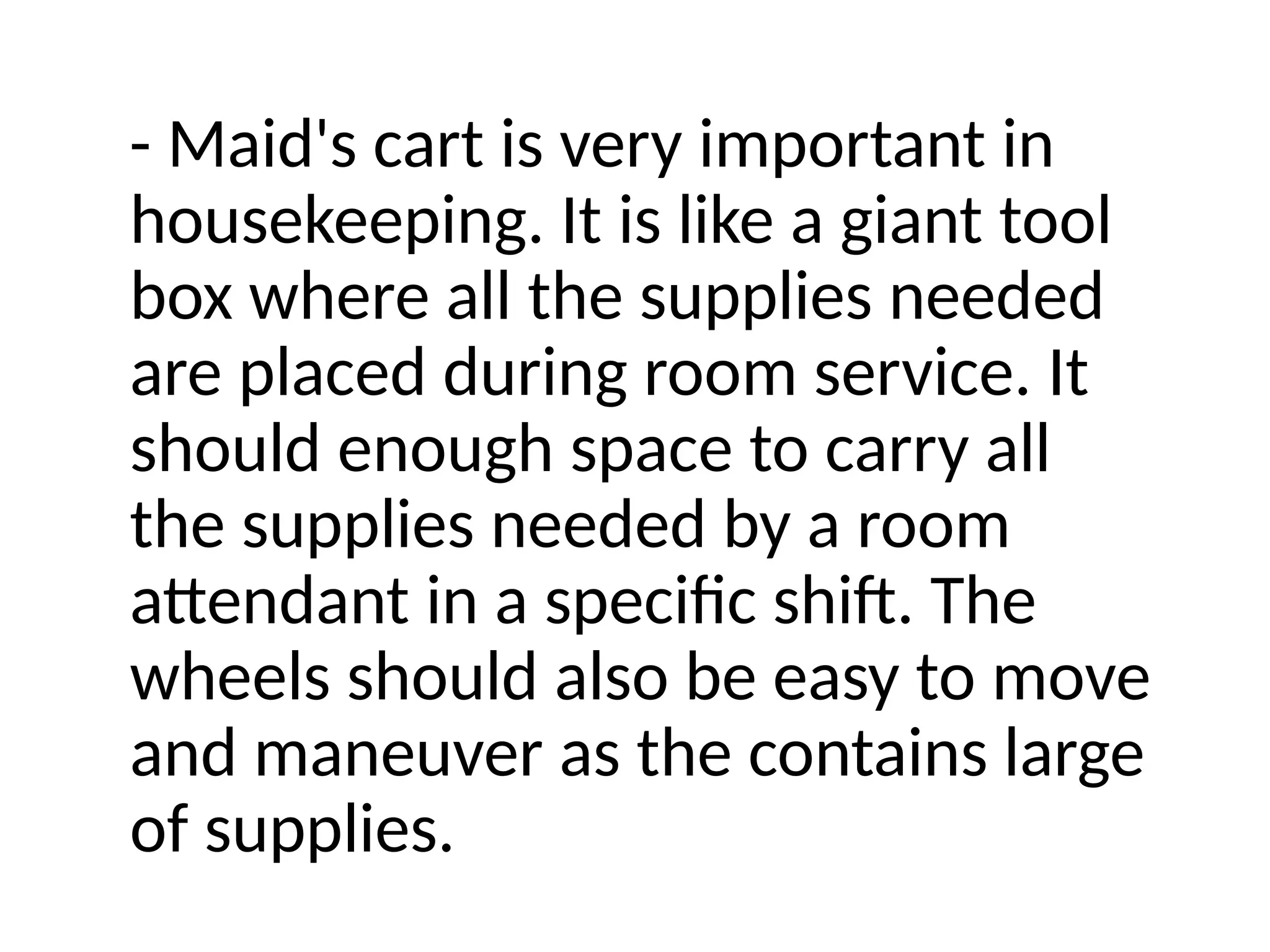 Housekeeping Troley Chart intoduction.pptx