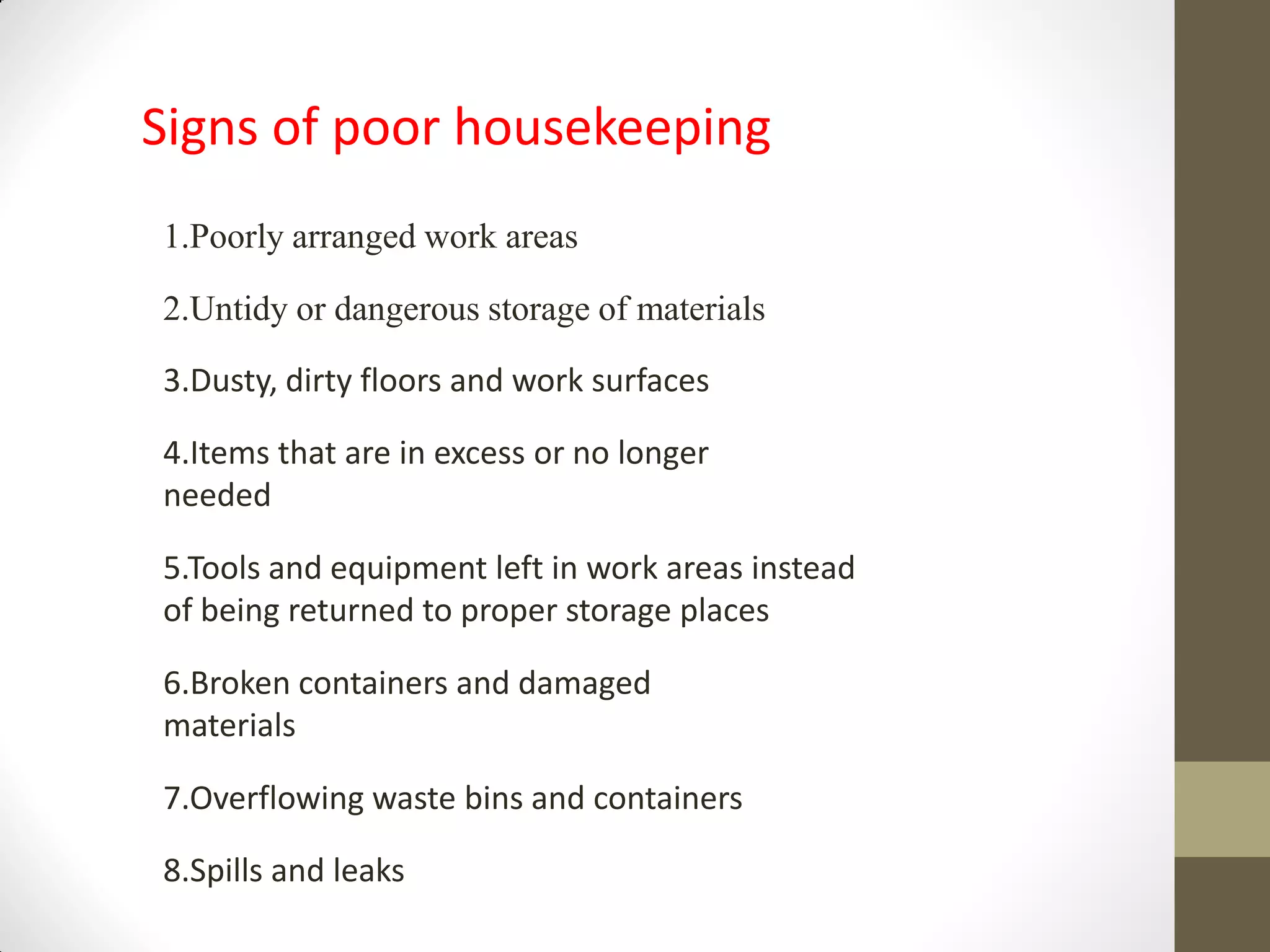 Housekeeping | PDF