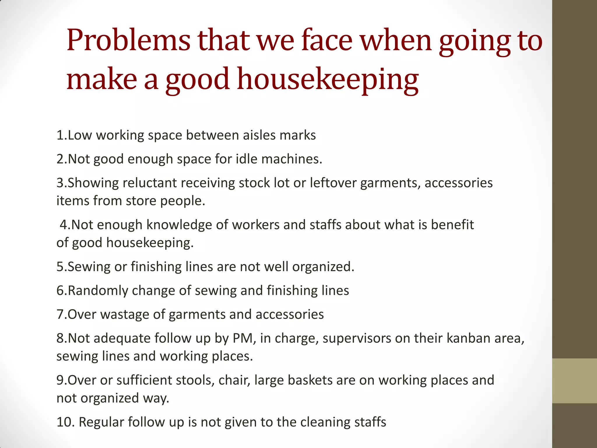 Housekeeping | PDF