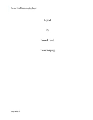 Housekeeping Department | DOCX