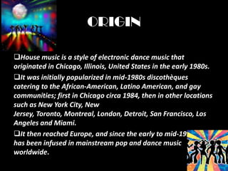 House music | PPTX