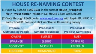 TWSS House Renaming Competition | PPT