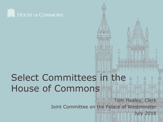 House of Commons select committees | PPTX | Law