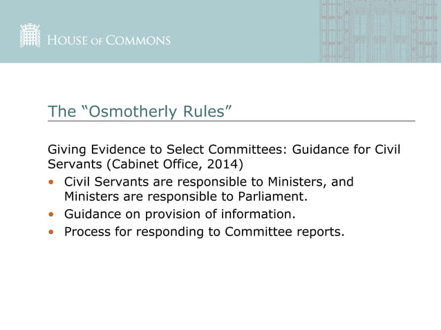 House of Commons select committees | PPT