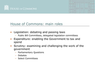 House of Commons select committees | PPTX | Law
