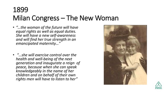 Maria Montessori presentation for International Women's Day by Barbara ...