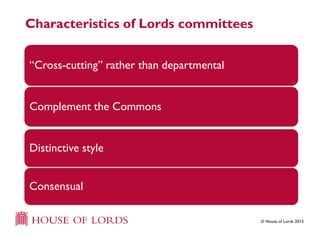 House of Lords Select Committees | PPT