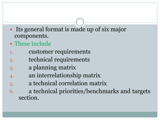 House of quality matrix | PPTX