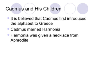 House of thebes.ncf ab english | PPT