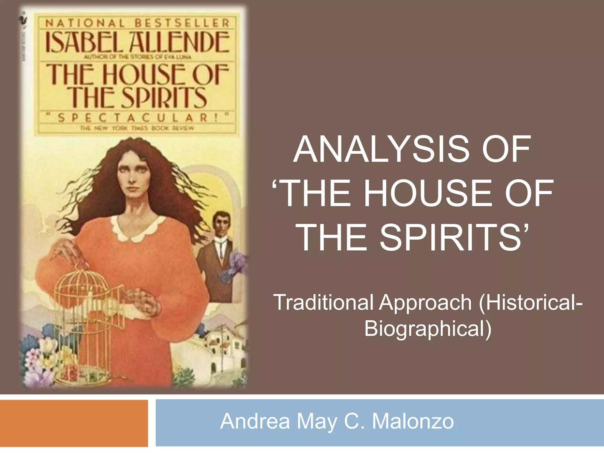 Analysis of The House of the Spirits by Isabel Allende | PPTX