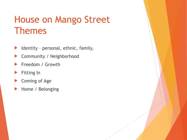 House on Mango Street Introduction powerpoint | PPT