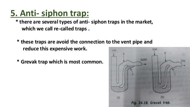 How Does A Anti Syphon Trap Work