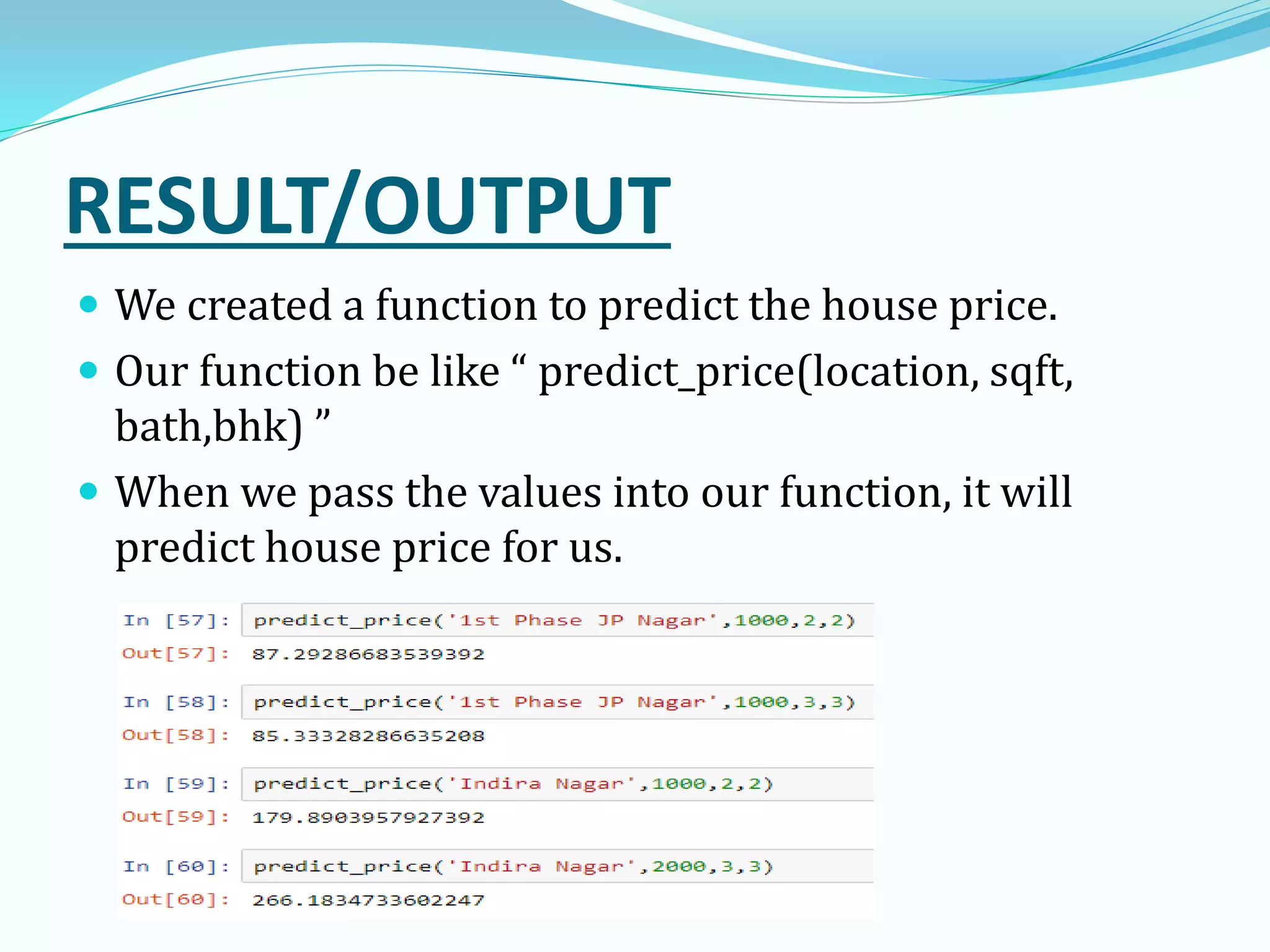 House price prediction | PPTX