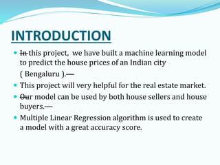 House price prediction | PPTX
