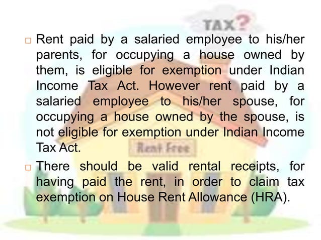 House rent allowance | PPT