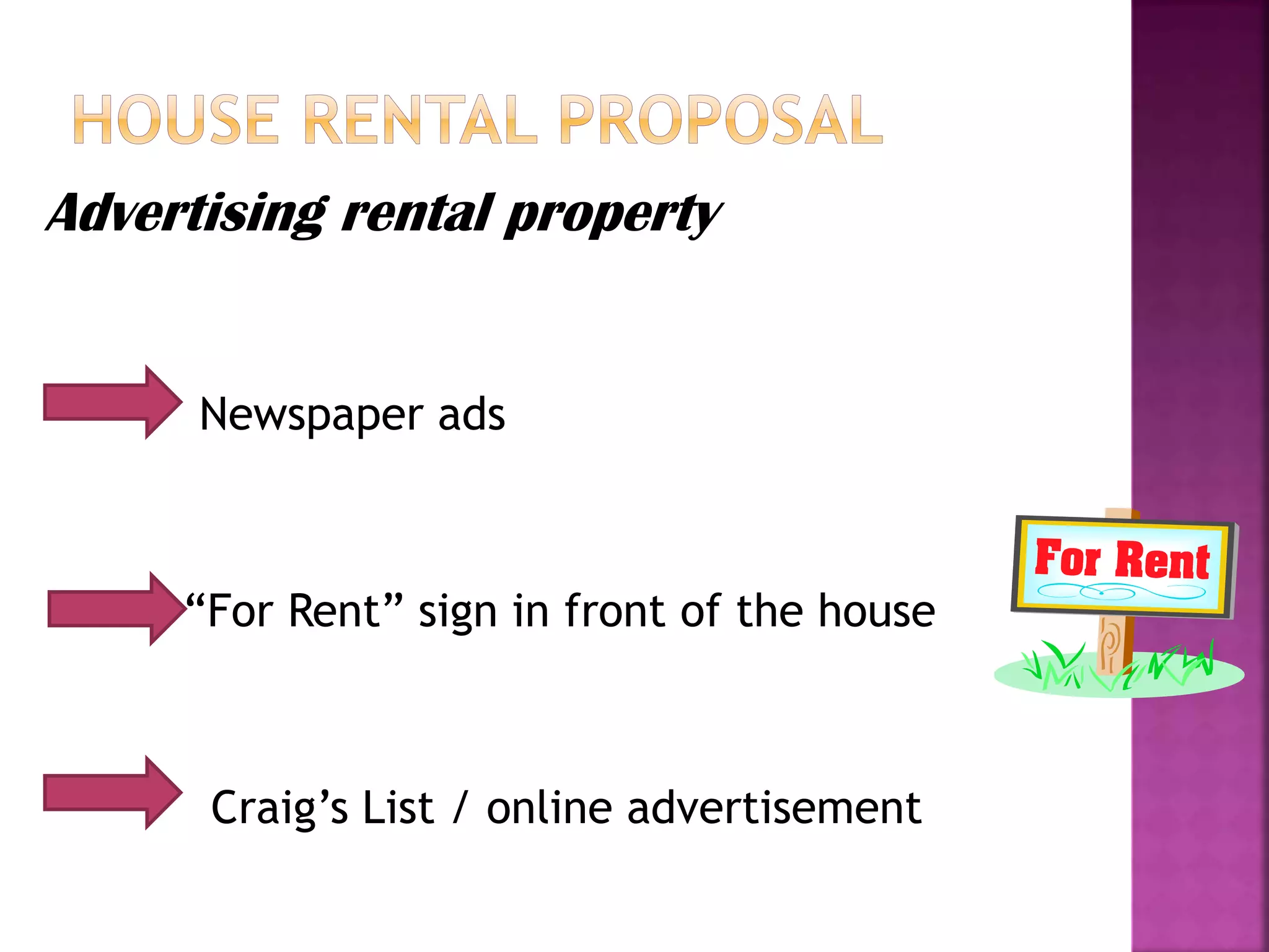 House rental project final | PPTX