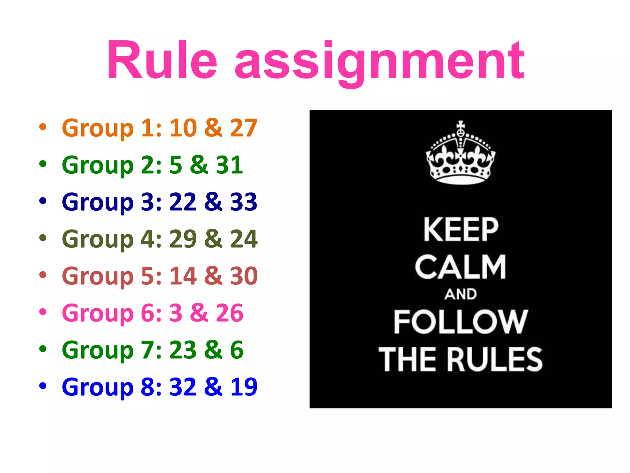 House Rules lesson | PPTX