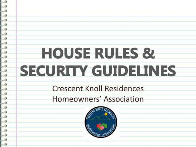 HOUSE RULES & SECURITY GUIDELINES.pptx