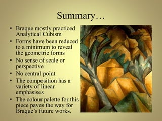 Houses at l’estaque by Georges Braque (Cubism) | PPTX