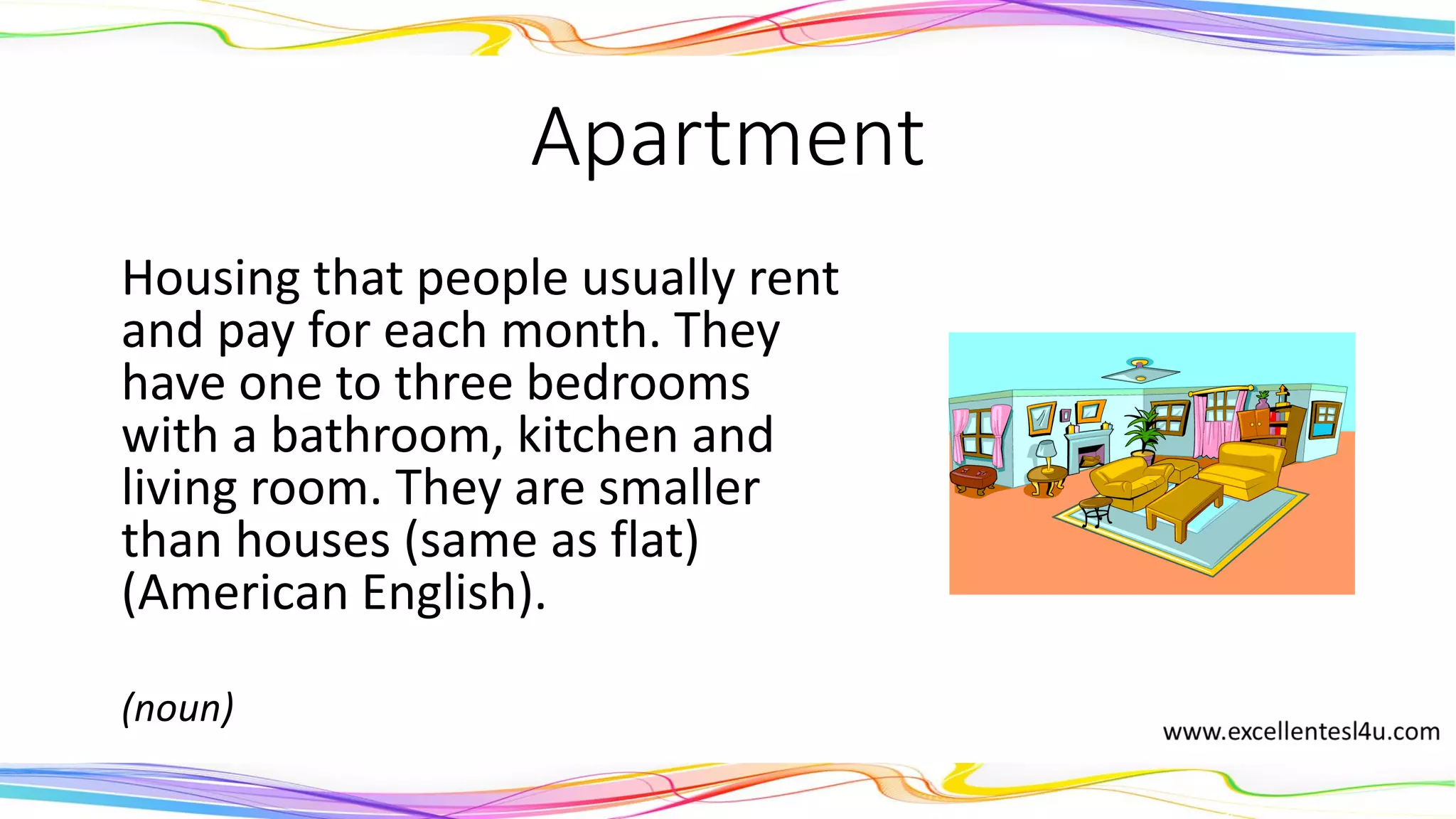 ESL houses flashcards | PDF