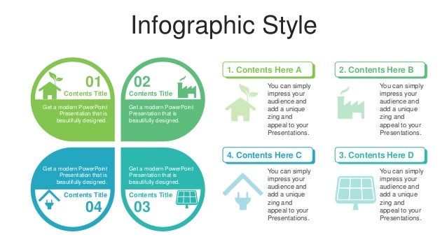 House shaped green plant power point templates | PPTX