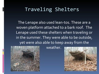 Houses of the lenape | PPT