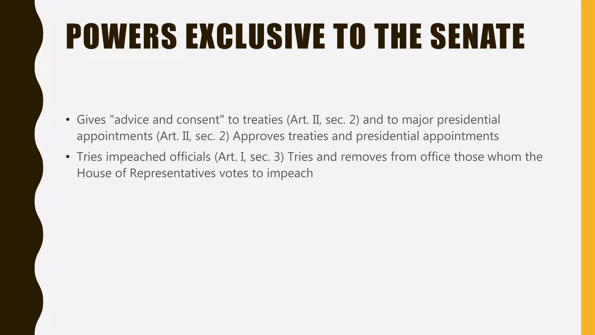 House of Representatives vs. The Senate | PPTX