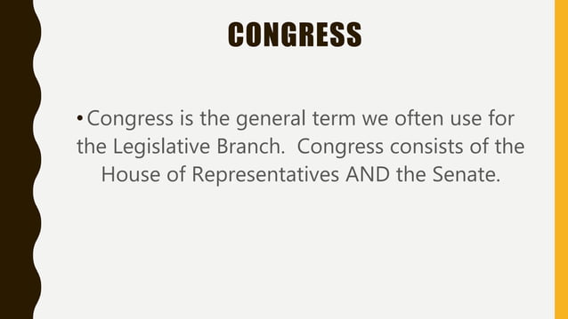 House of Representatives vs. The Senate | PPTX | Civic affairs | Politics