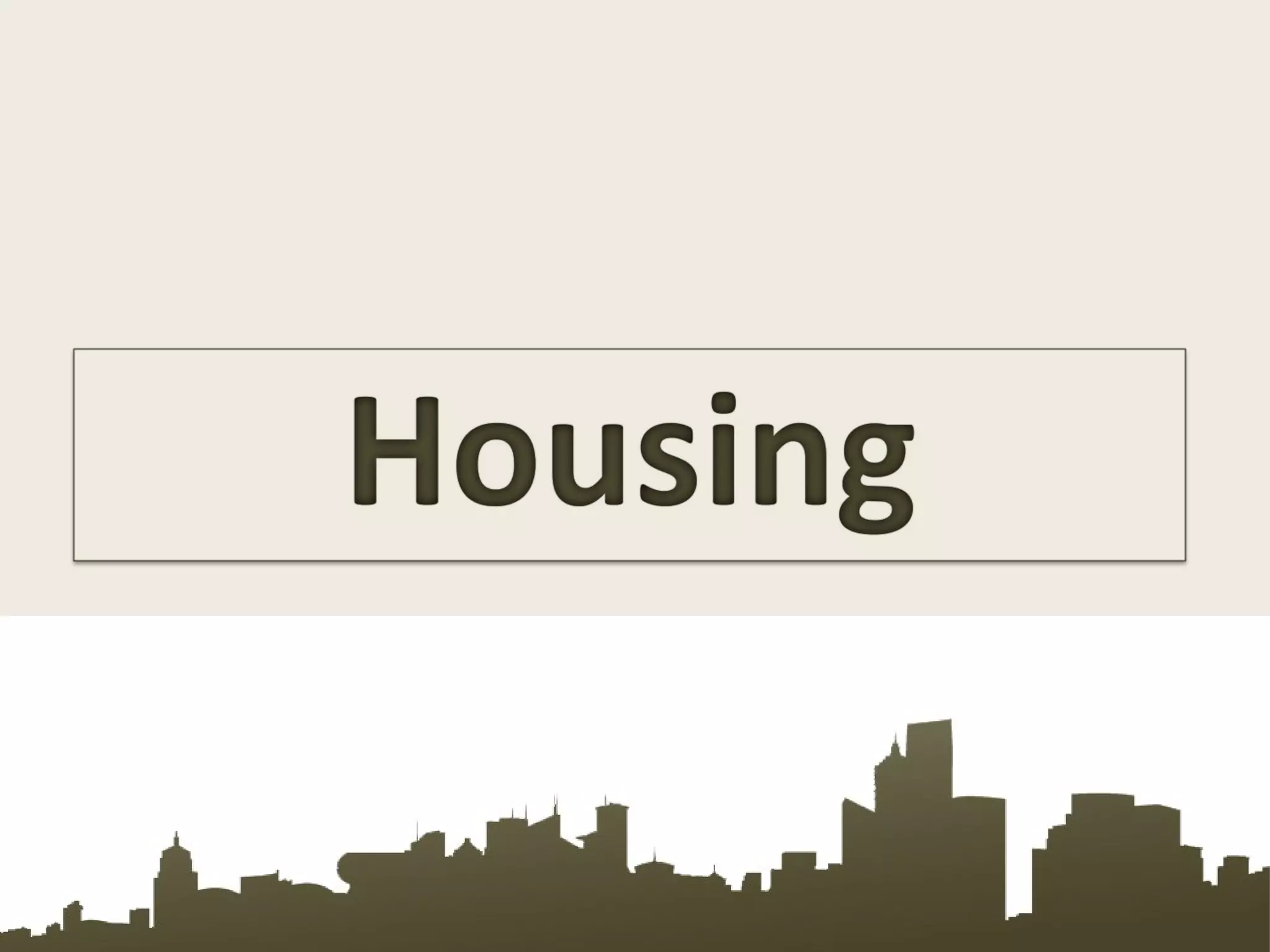 Housing | PPT