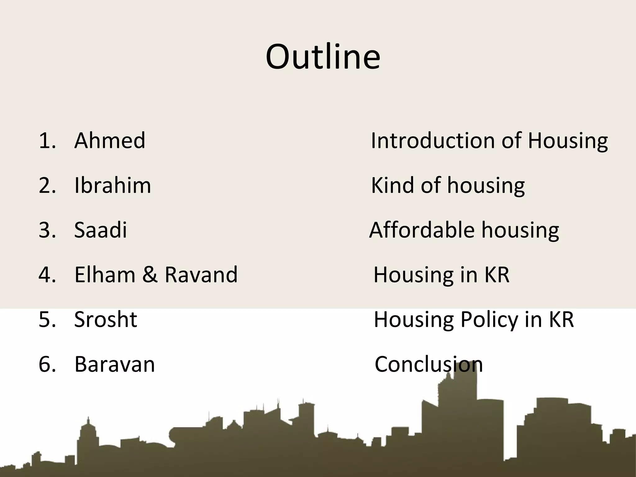 Housing | PPT
