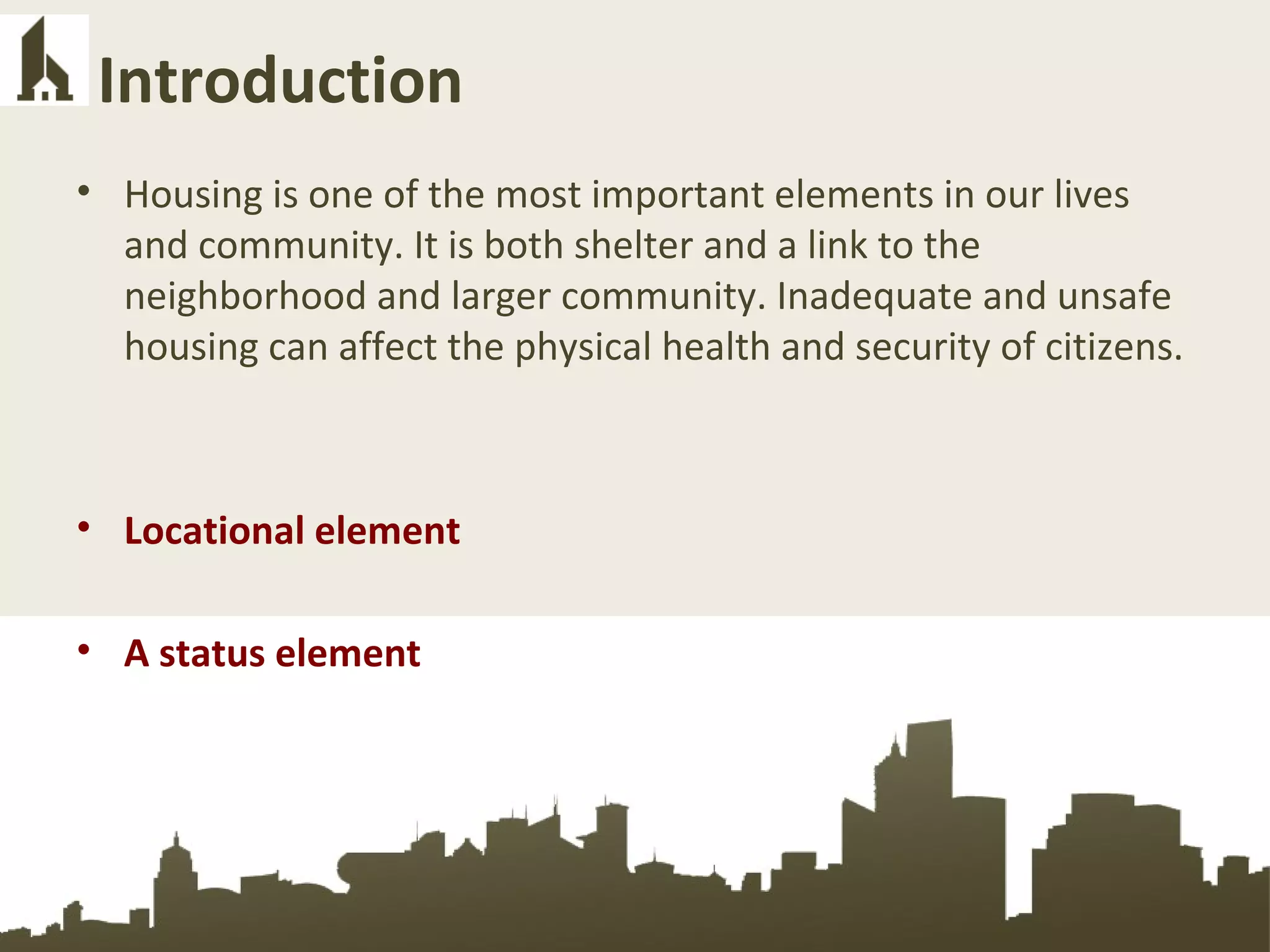 Housing | PPT