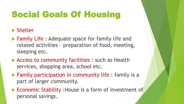 Housing | PPTX | Government Support and Welfare | Financial Assistance