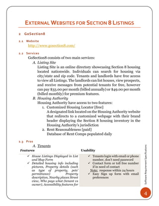 Housing Choice Connect - Software Requirement Specifications | PDF