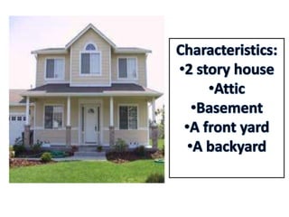 Types of housing, parts of the house and furniture | PPTX