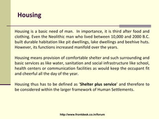 Housing and environmental planning | PDF